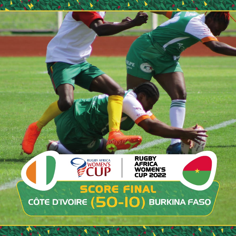Rugby African Women's Cup Day2: Ivory Coast lessons Burkina Faso in a ...